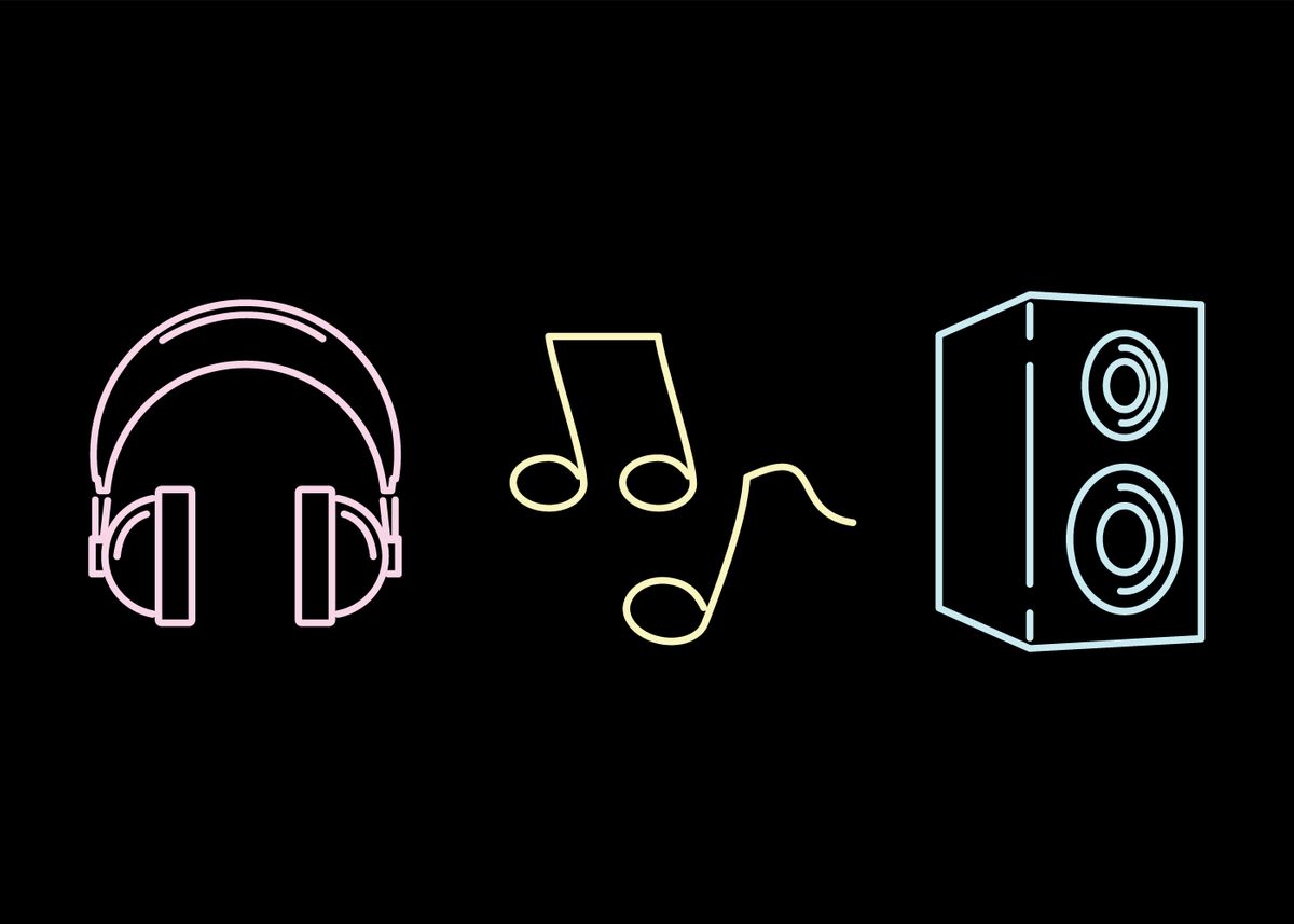 'Music Everywhere' Poster by Trending Music Retro | Displate