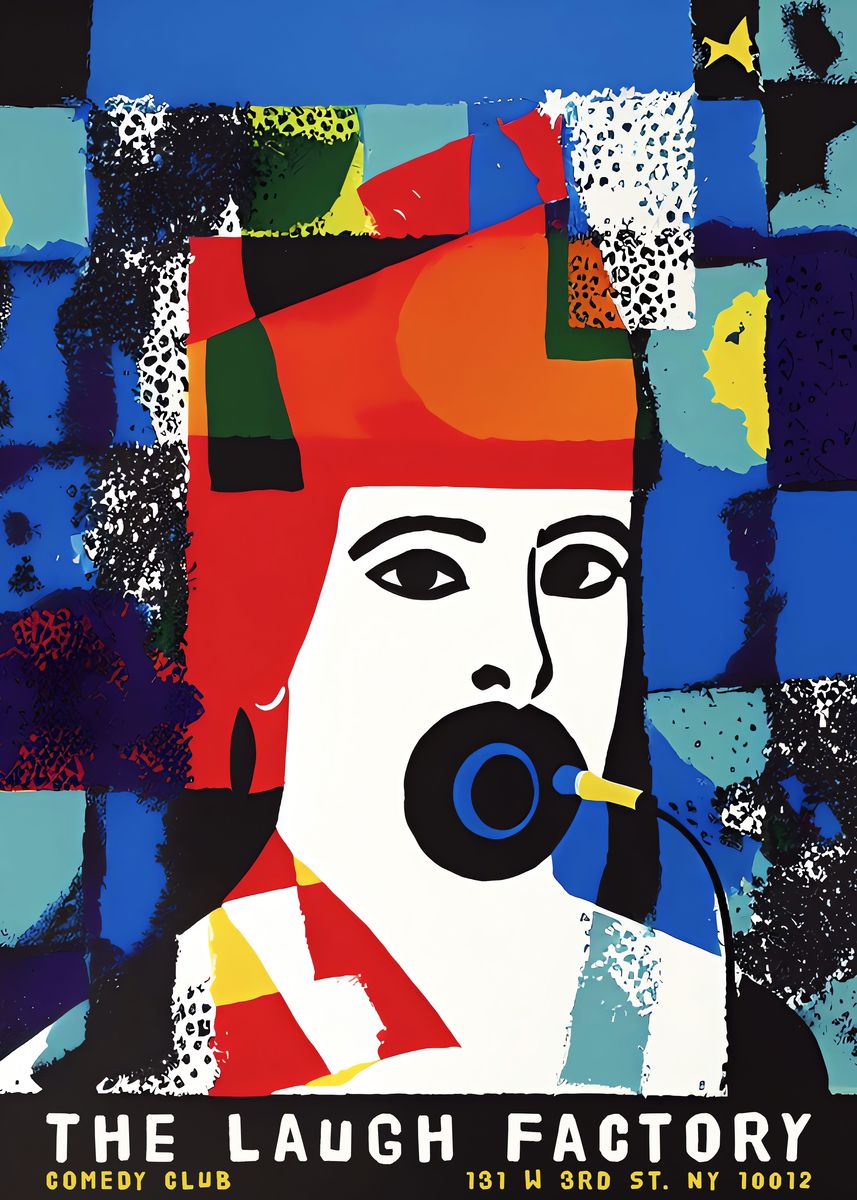 'Laugh Factory Comedy Club' Poster, picture, metal print, paint by ...