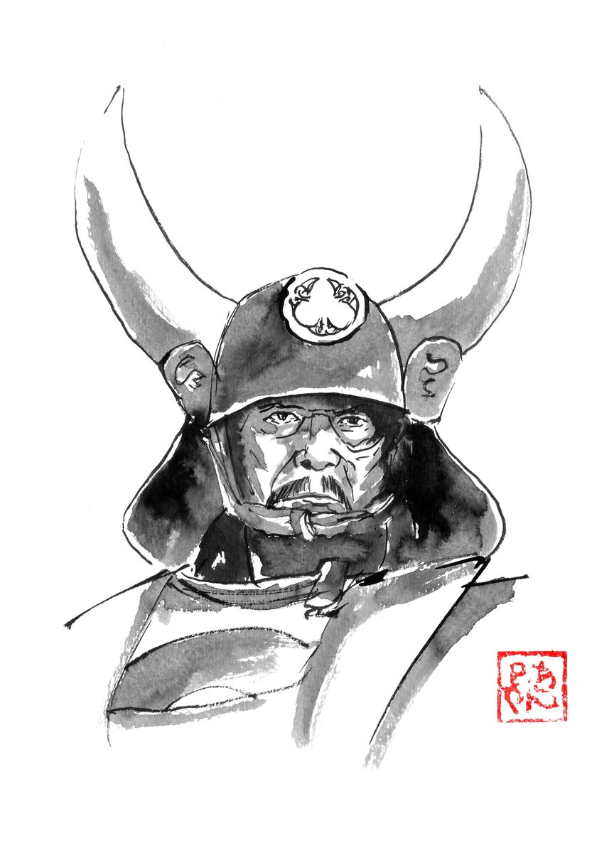 'the shogun' Poster, picture, metal print, paint by pechane sumie ...