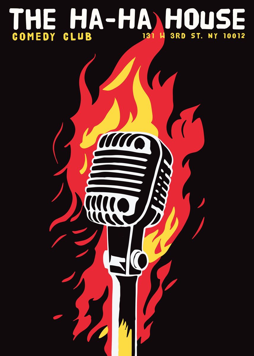 'The Ha Ha House Comedy' Poster, picture, metal print, paint by ...