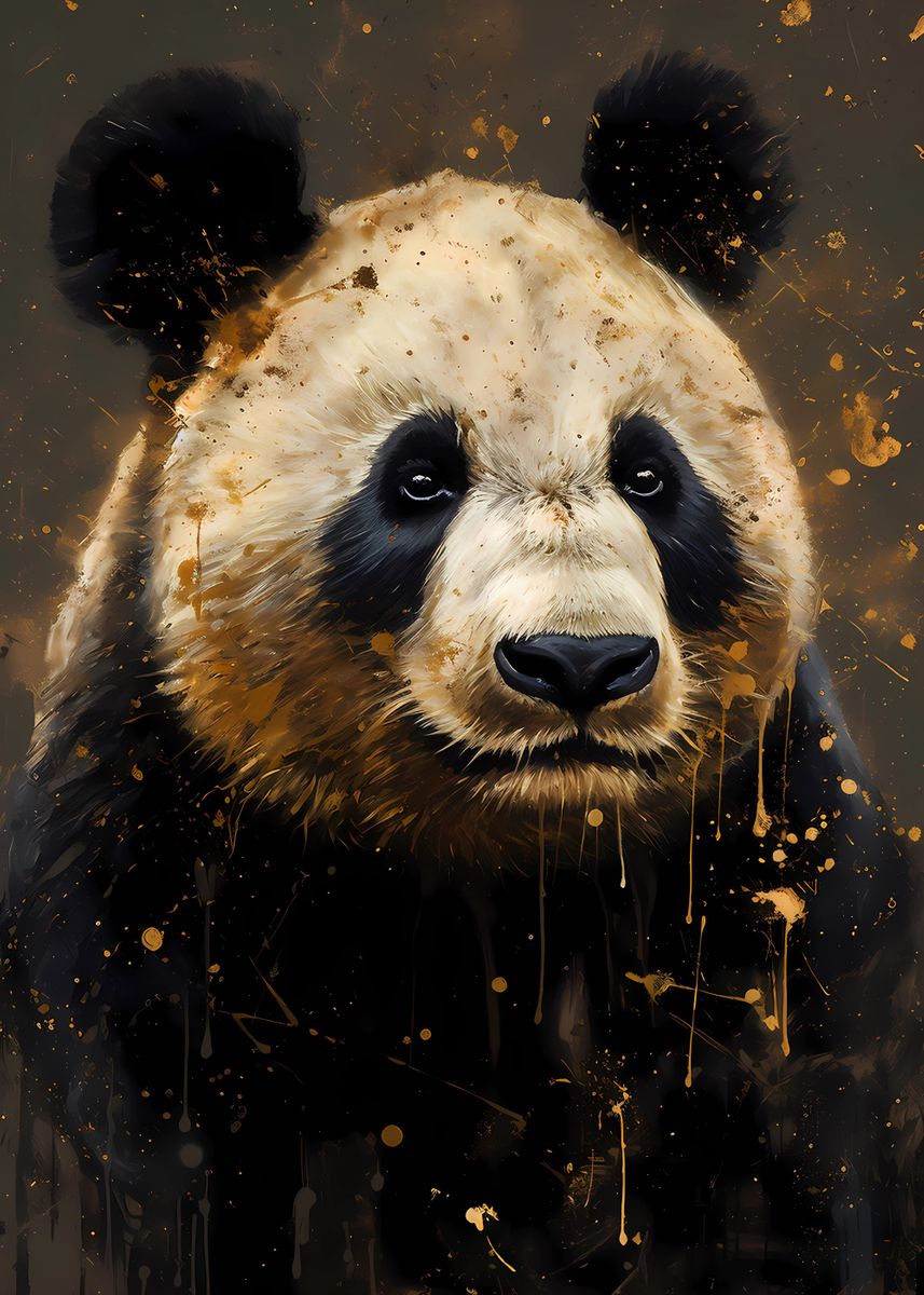 'Panda Imaginary friend' Poster, picture, metal print, paint by Adam ...