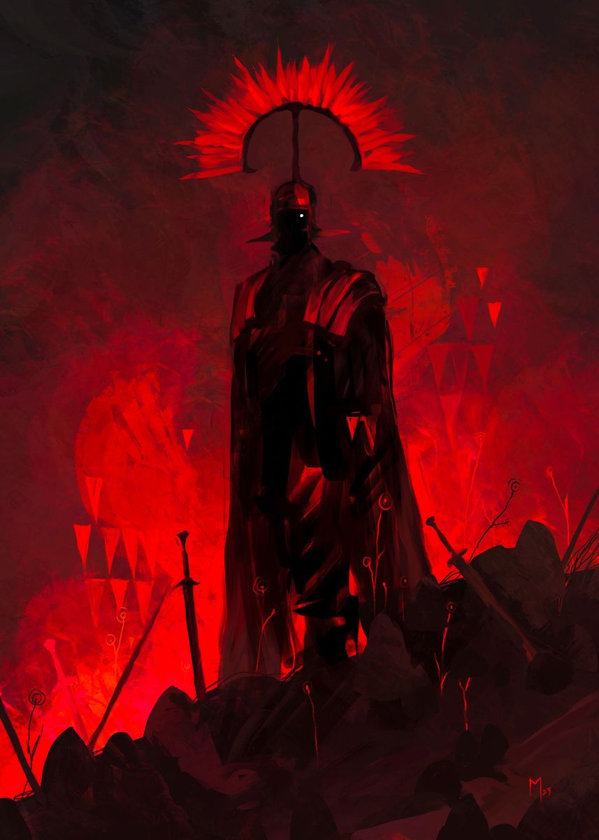 'Red Legion' Poster, picture, metal print, paint by Dominik Mayer ...