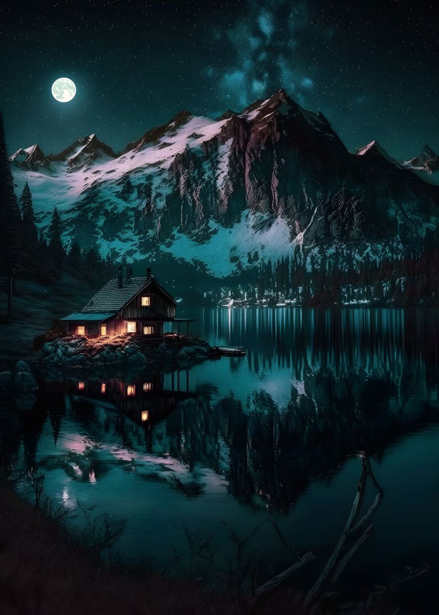 'Beautiful Night' Poster, picture, metal print, paint by Muhammad Irsan ...