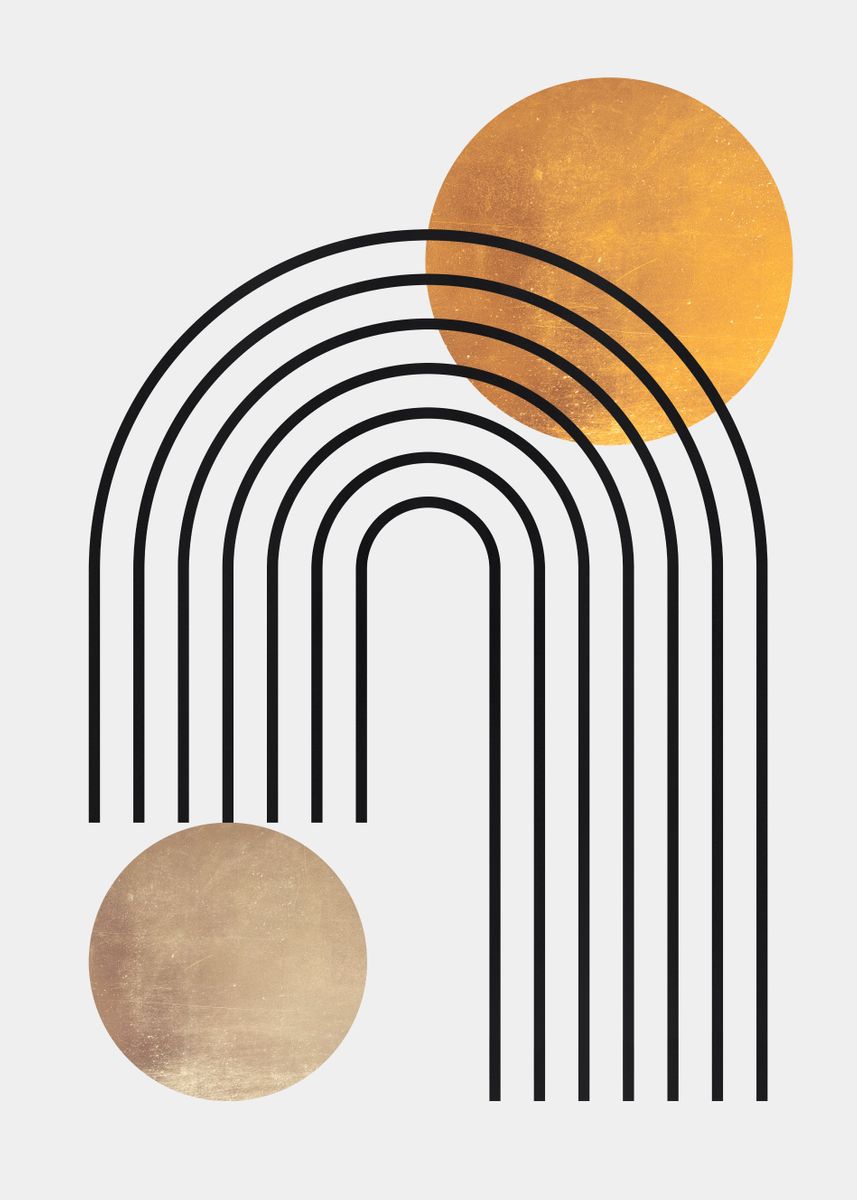 'Metal and gold art 3' Poster, picture, metal print, paint by Vitor ...