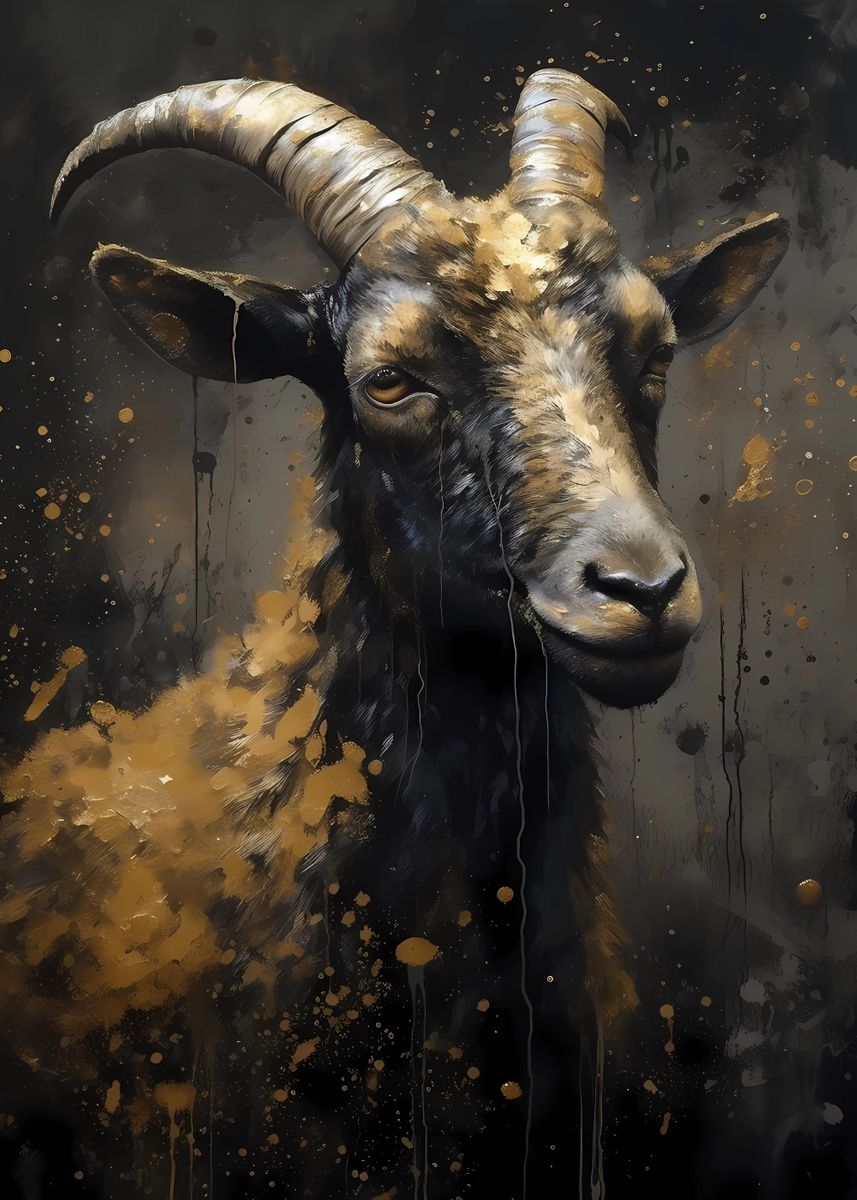 'Goat Mythic creatures' Poster, picture, metal print, paint by ...