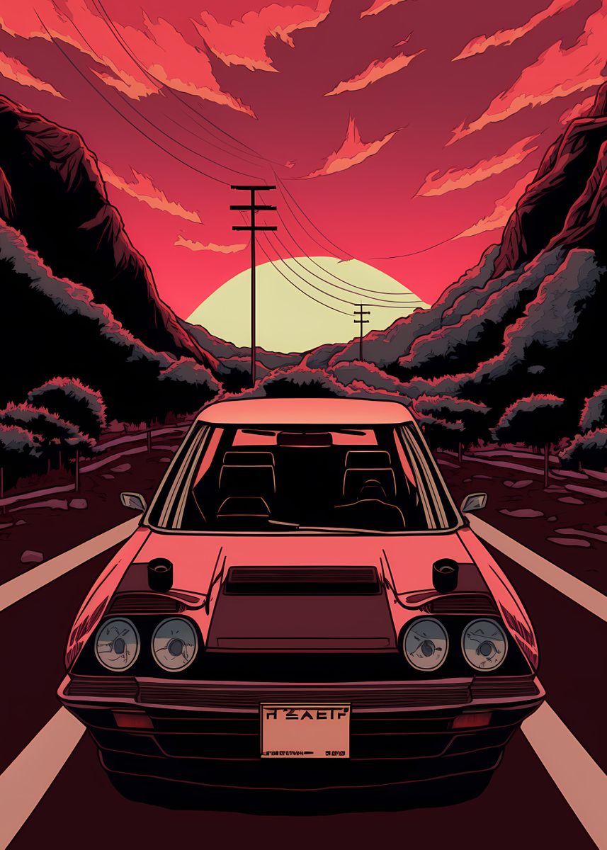 'JDM Car' Poster, picture, metal print, paint by Mashowa | Displate