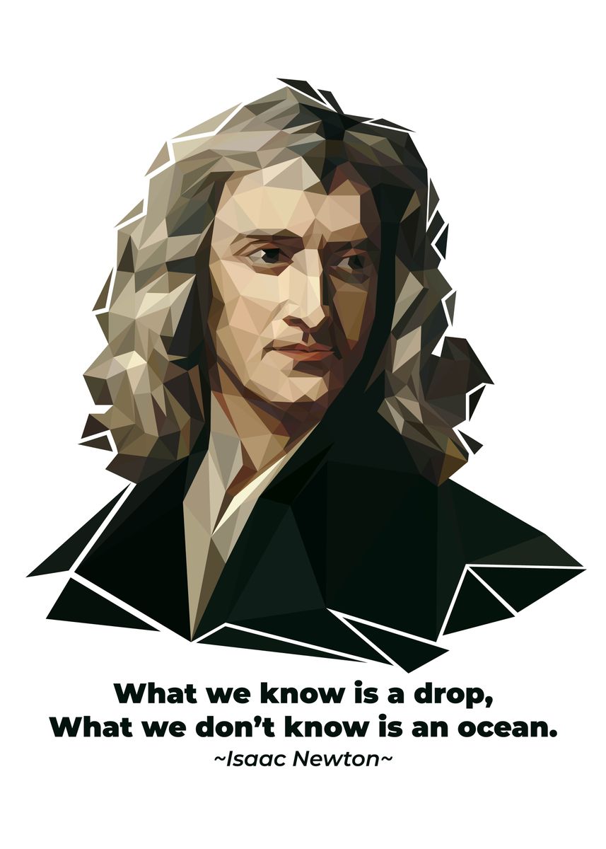 'Isaac Newton' Poster, picture, metal print, paint by frmn design ...