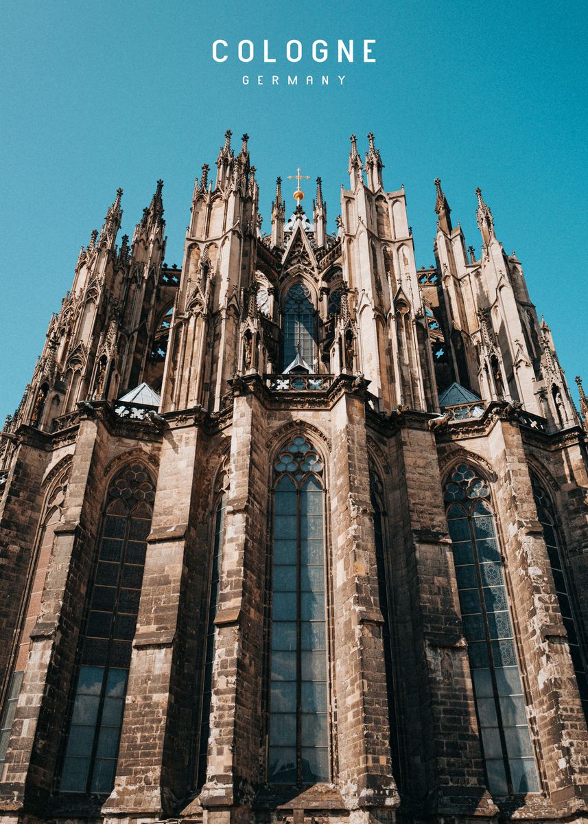 'Cologne ' Poster, picture, metal print, paint by Famous City | Displate