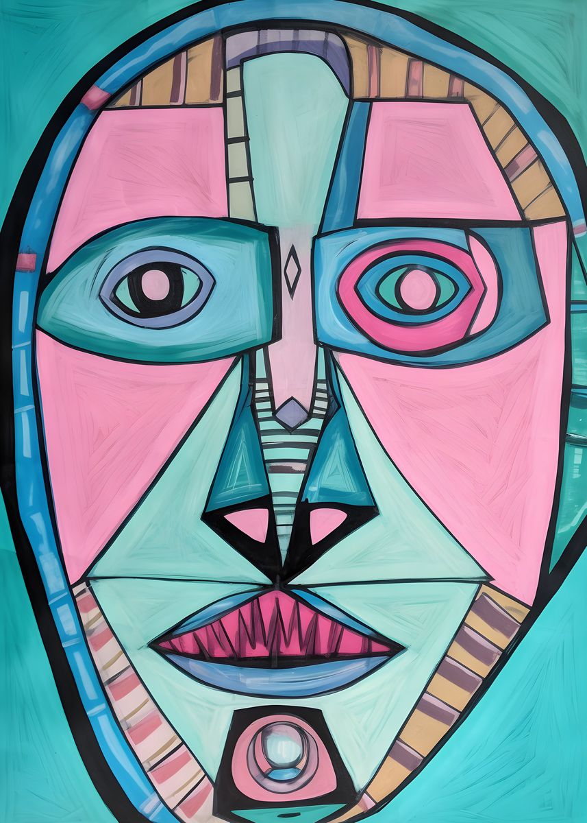 'Tormented Expression' Poster, picture, metal print, paint by Gyo ...