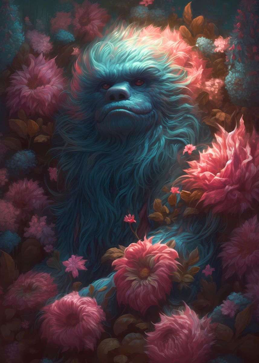 'Yeti Angelic' Poster, picture, metal print, paint by Diyonna Contreras ...