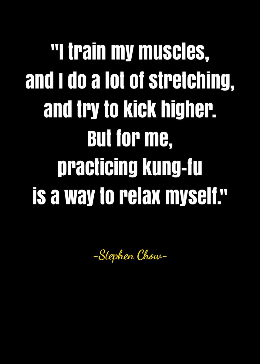 'Steohen Chow Quotes' Poster by Angela Kawai | Displate