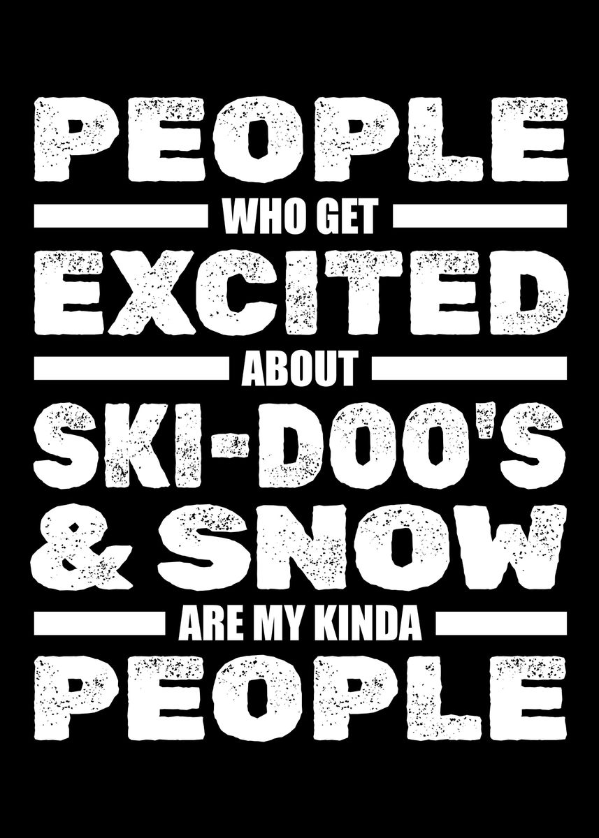 'Snowmobile Snowmobiling' Poster, picture, metal print, paint by ...