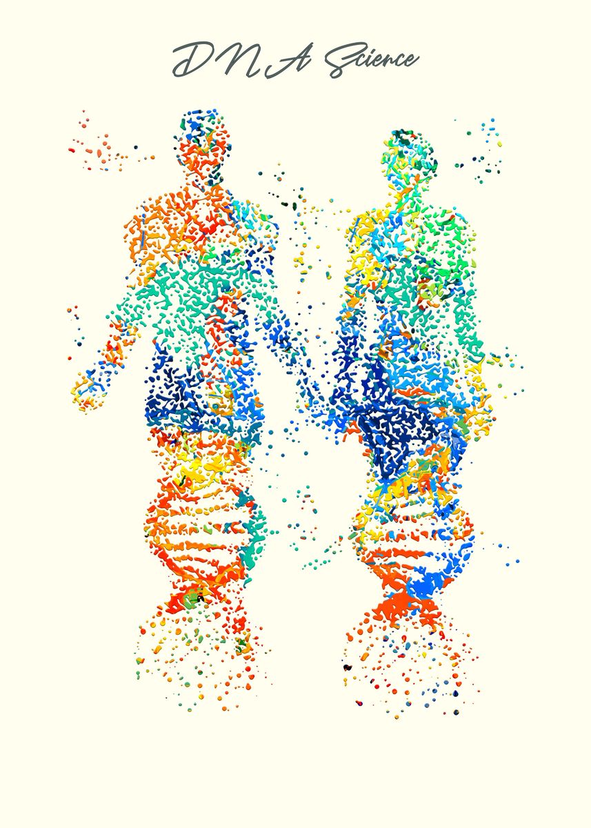 'DNA Science' Poster, picture, metal print, paint by Vincent Vorce ...