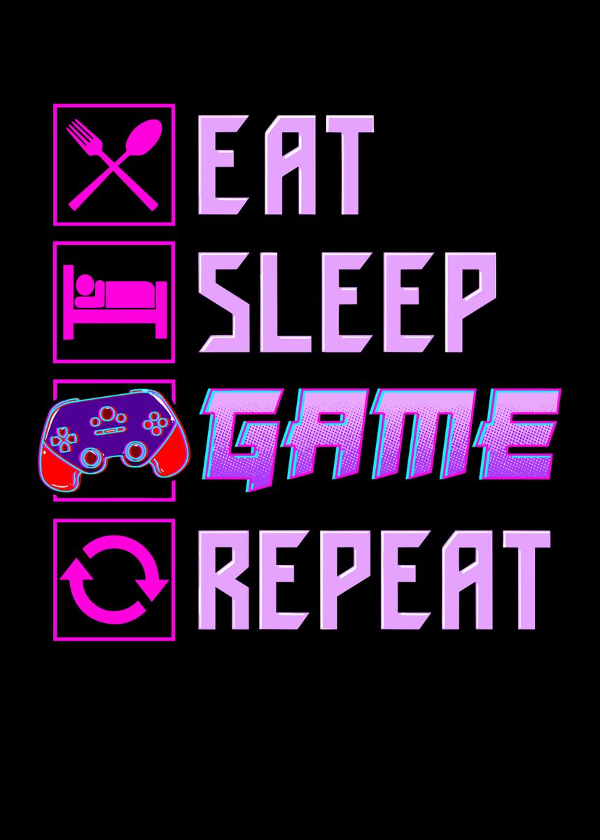 'Gaming' Poster by Long Dragon | Displate