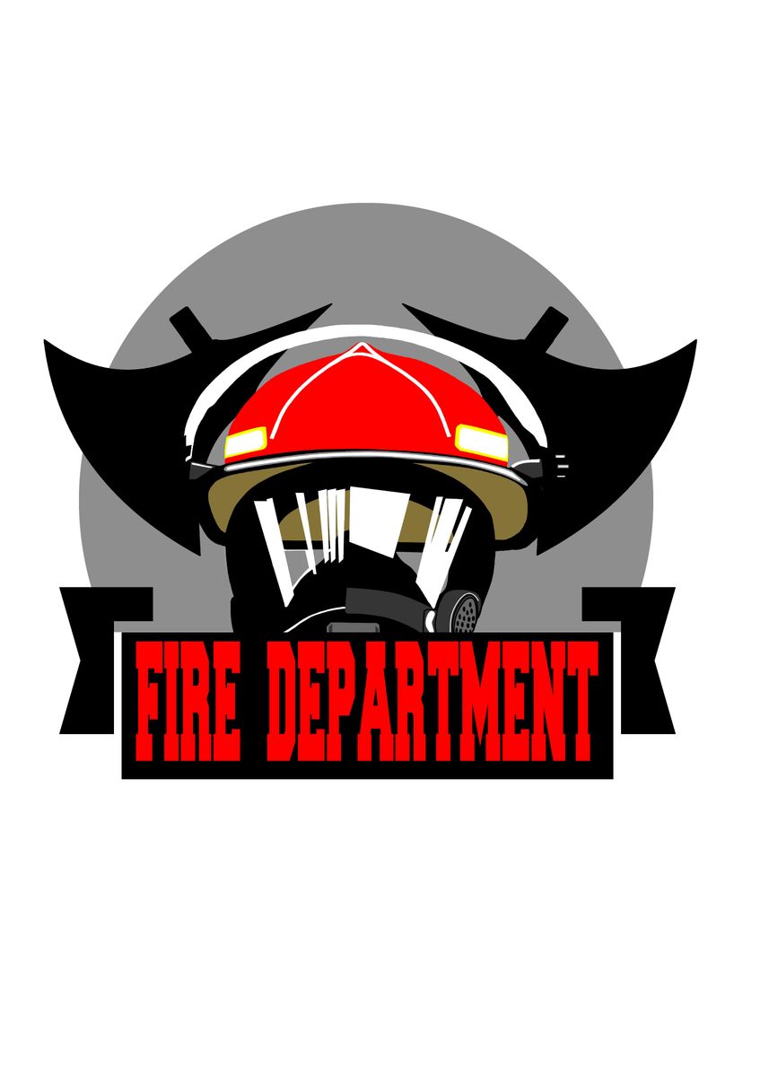 'Fire fighting Helmet' Poster, picture, metal print, paint by ZS C O M ...