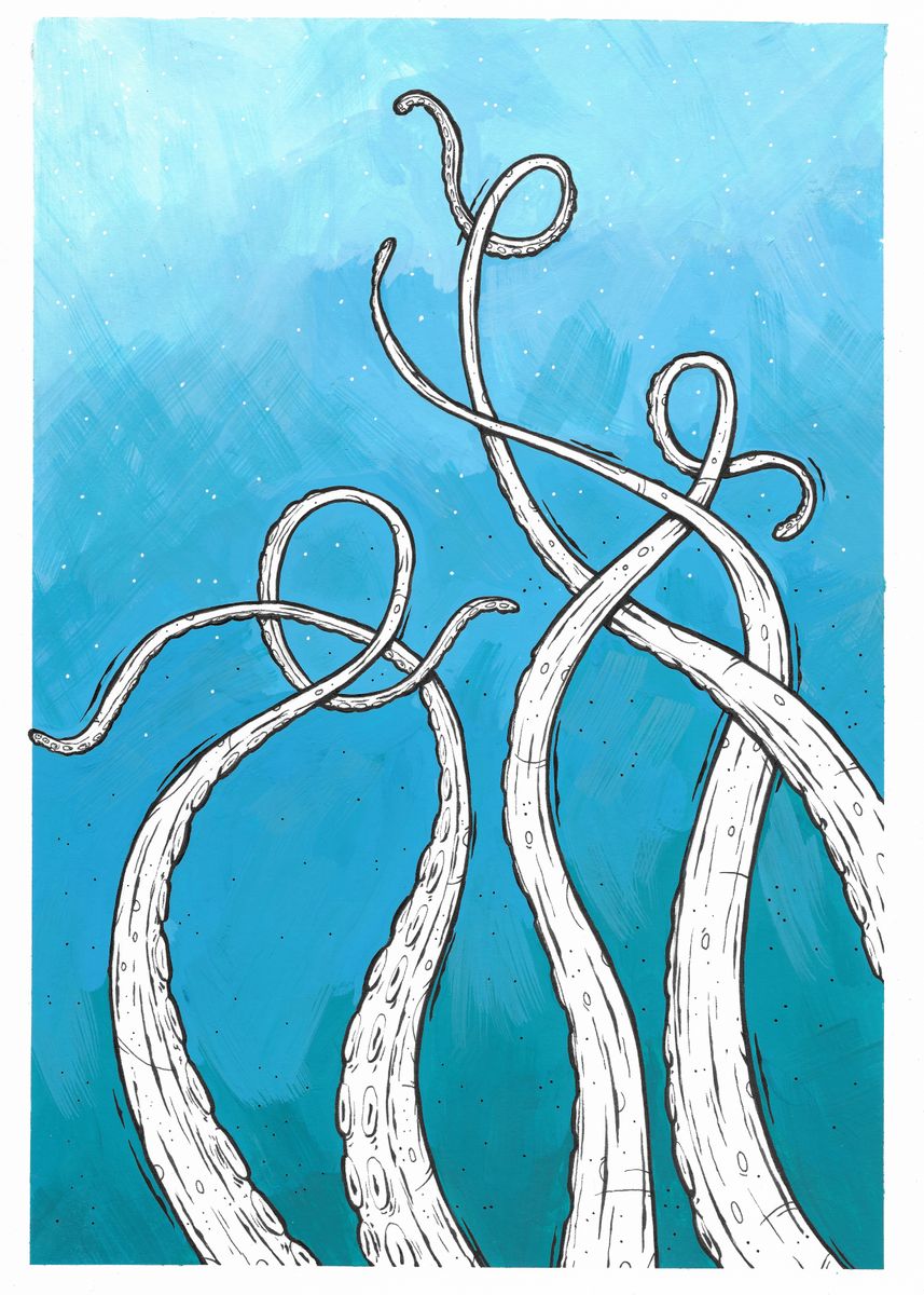 'Tentacles' Poster by zizar | Displate