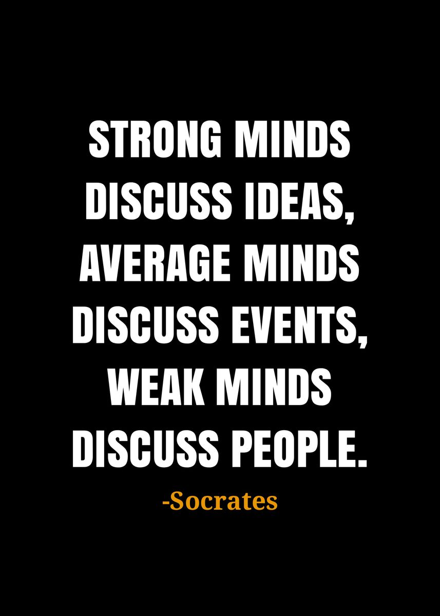 'Socrates quote ' Poster, picture, metal print, paint by pus meong ...