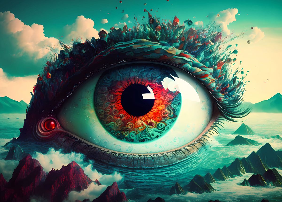 'psychedelic' Poster by Freddie | Displate