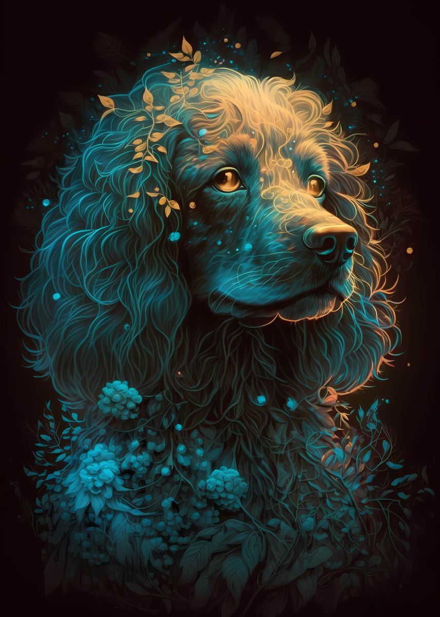 'Goldendoodle Dog' Poster by Alia James | Displate