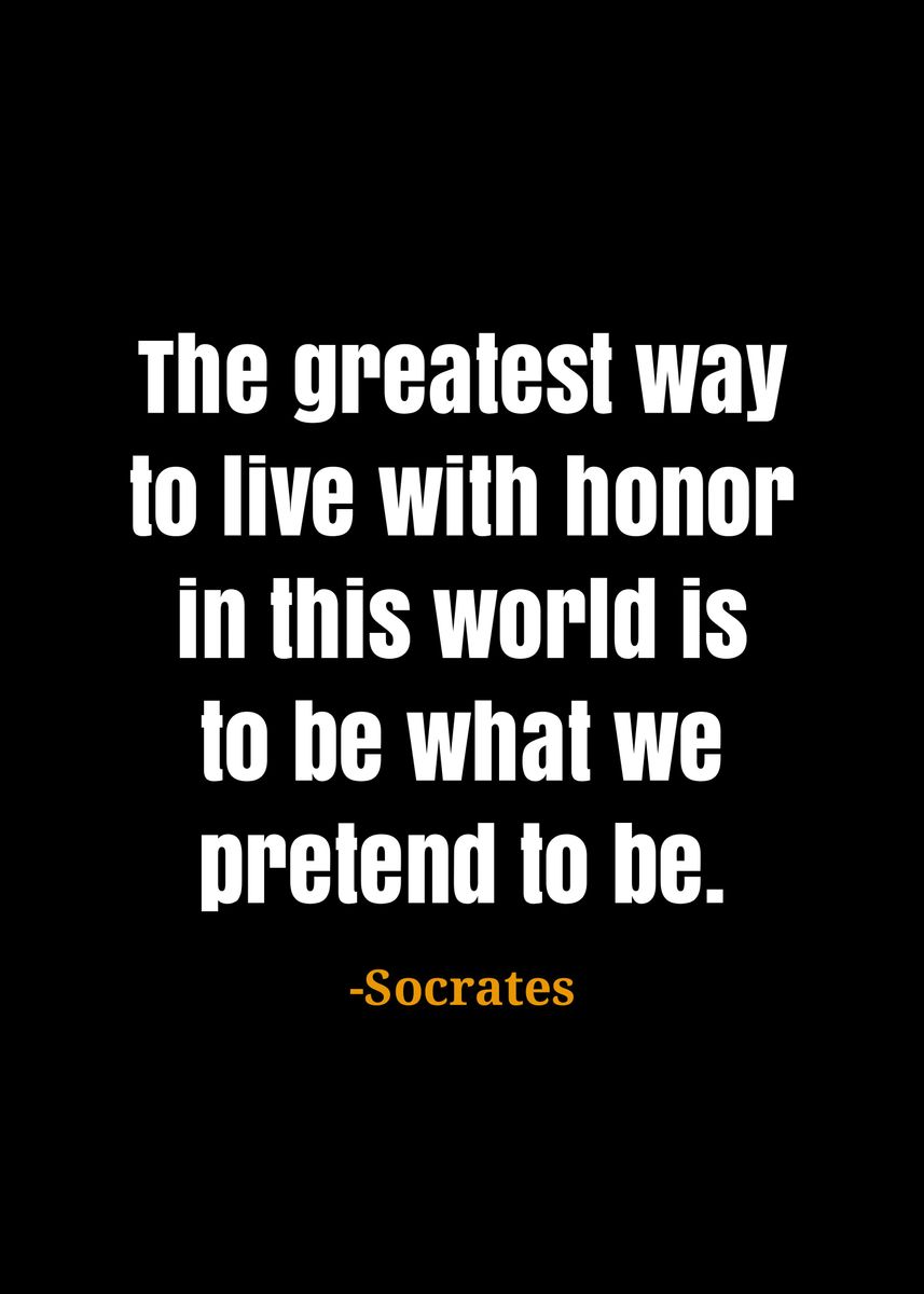 'Socrates quote ' Poster, picture, metal print, paint by pus meong ...