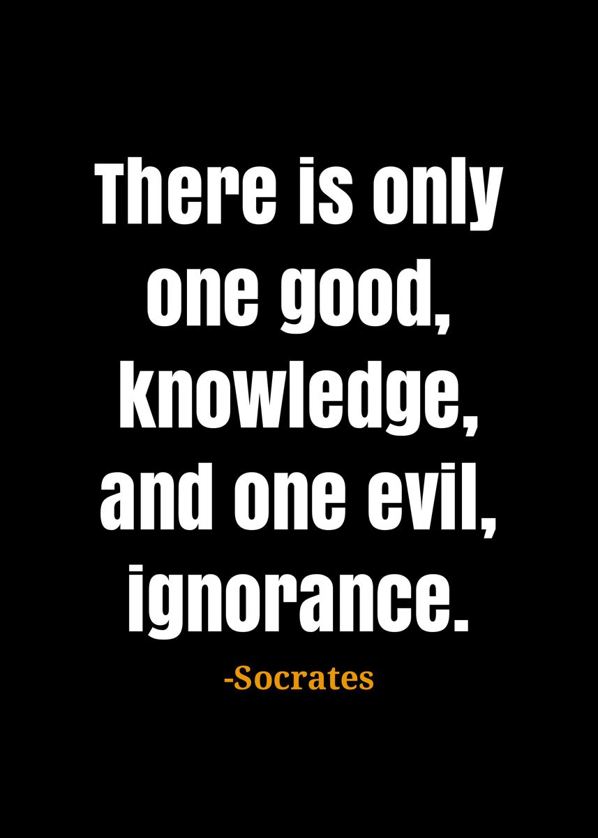 'Socrates quote ' Poster, picture, metal print, paint by pus meong ...