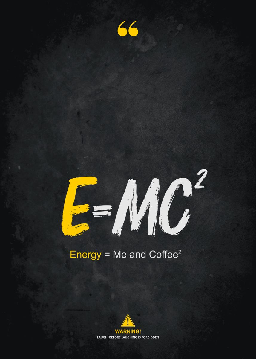 'emc energy milk coffee' Poster, picture, metal print, paint by yunur ...