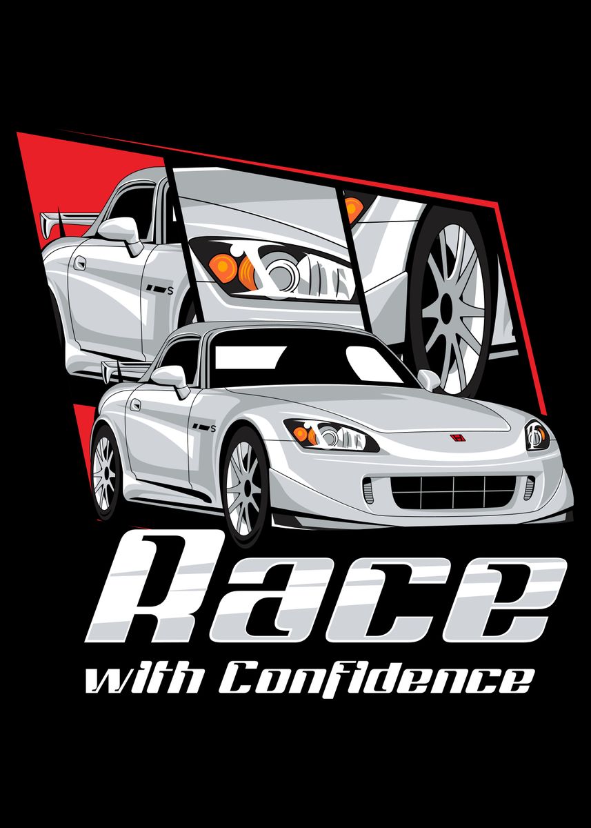 'S2000 Japan Car' Poster, picture, metal print, paint by Mikhaila ...