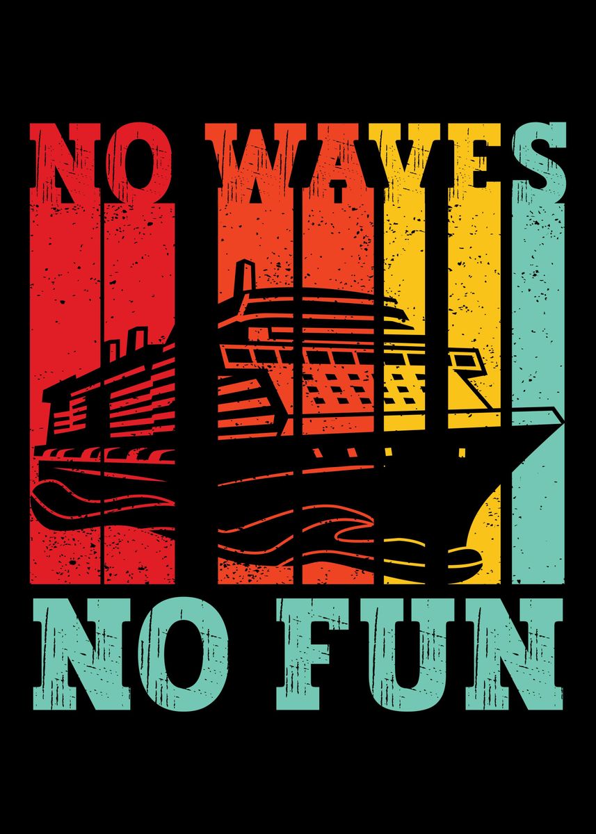 'Funny Cruising Cruise Ship' Poster by AestheticAlex | Displate