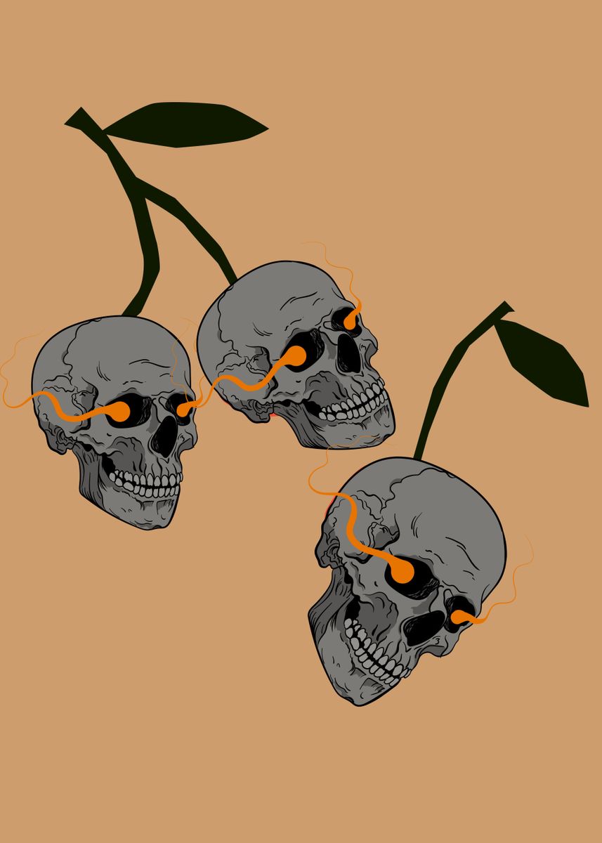 'Cherry Death 02' Poster, picture, metal print, paint by Trisya Art ...