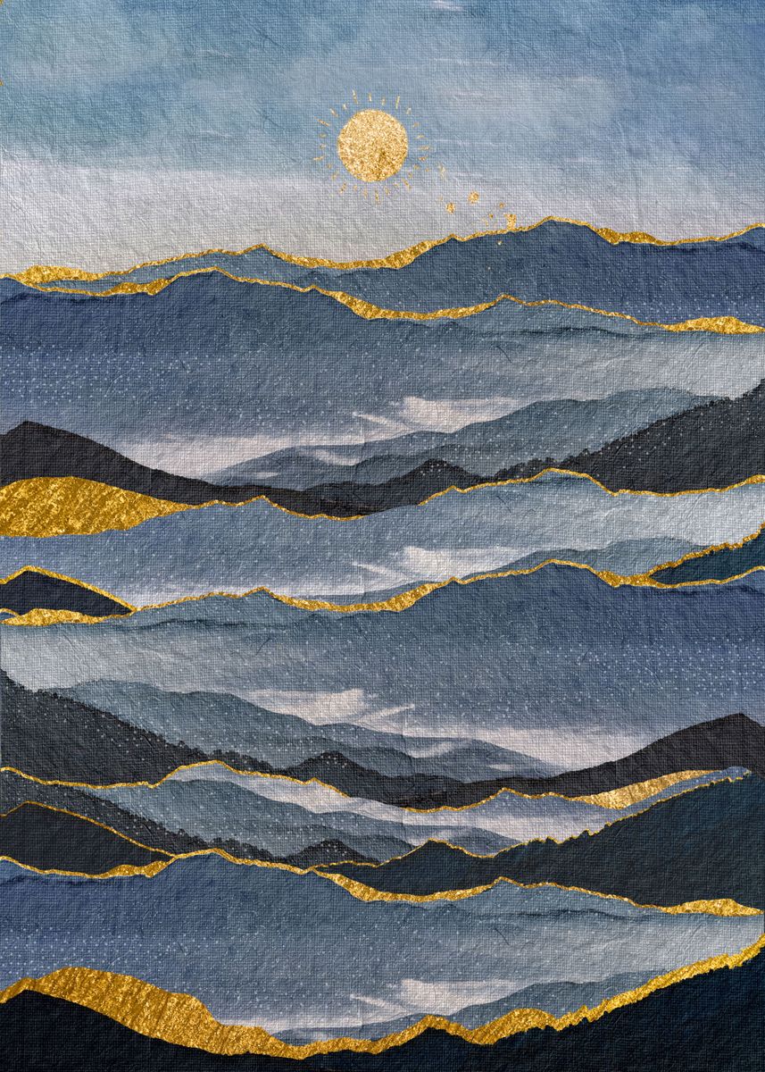 'The Mountain and The Sun' Poster by Abu Abu | Displate