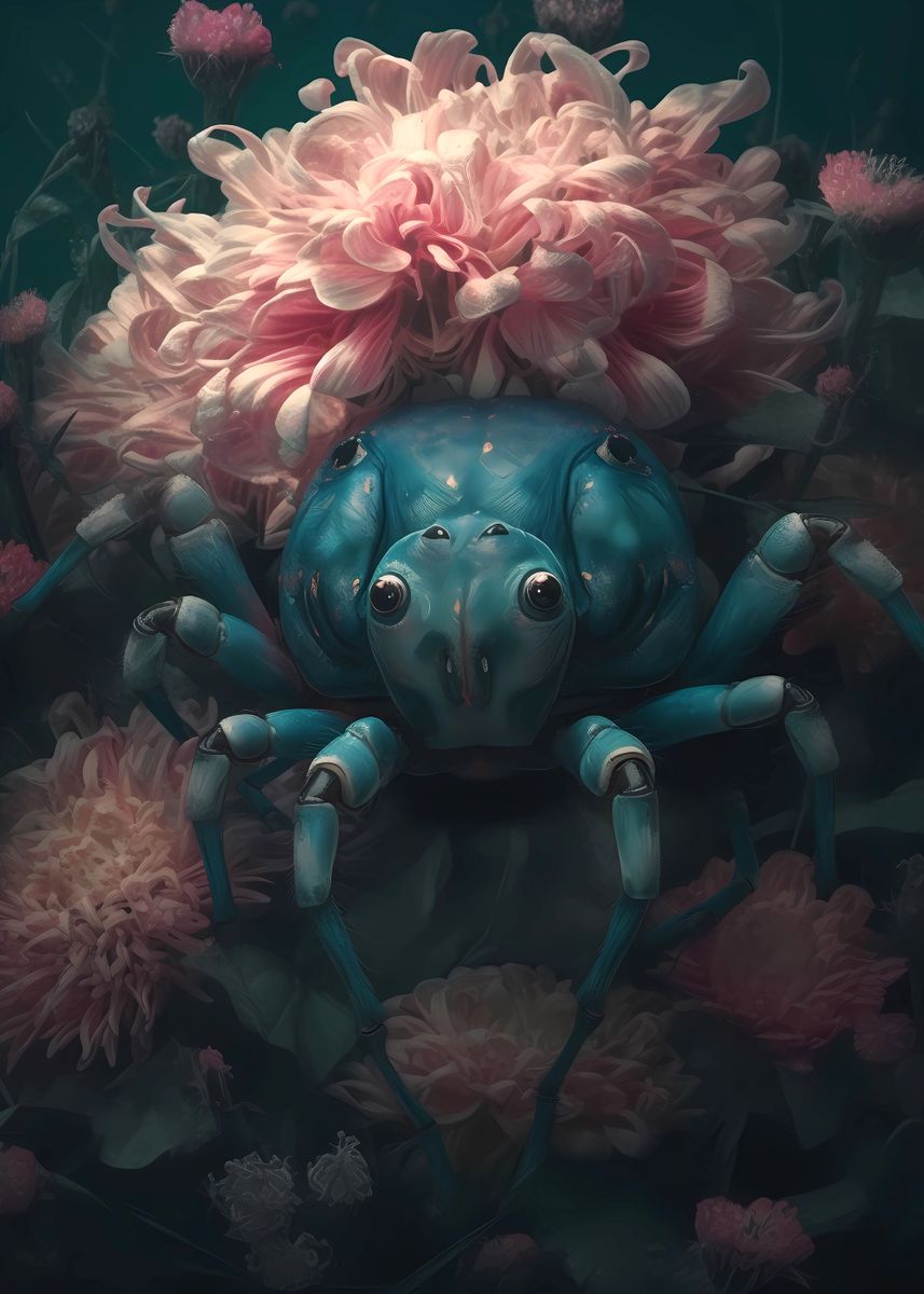 'Spider Mythical beasts' Poster, picture, metal print, paint by Diyonna ...