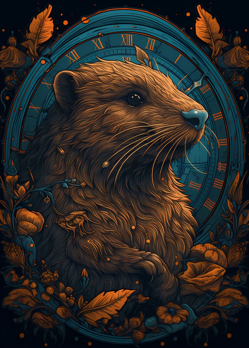 'Beaver Supernatural' Poster, picture, metal print, paint by Daxen ...