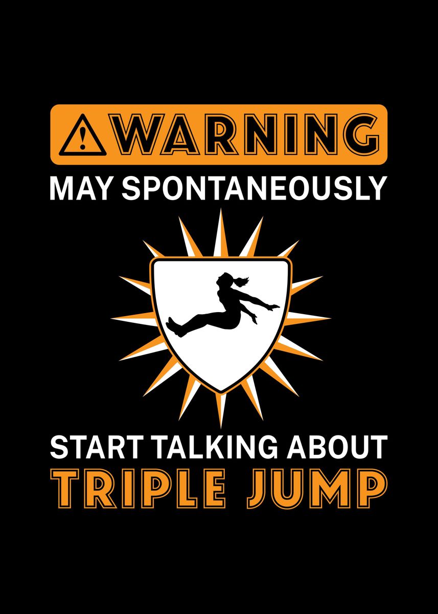 'Triple Jump' Poster, picture, metal print, paint by Sebastian Wünsche ...