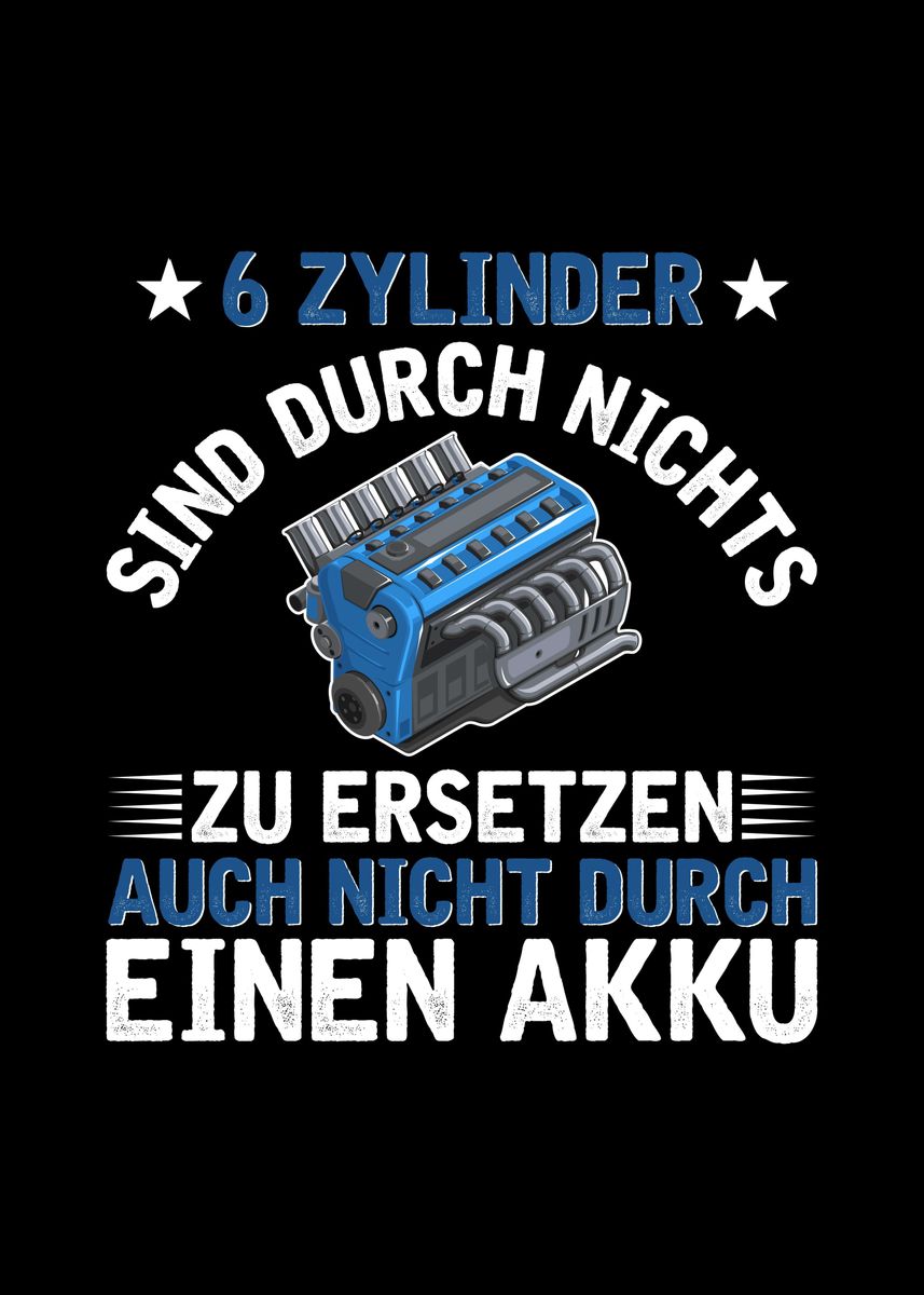 'Tuner Tuning German V6' Poster, picture, metal print, paint by ...