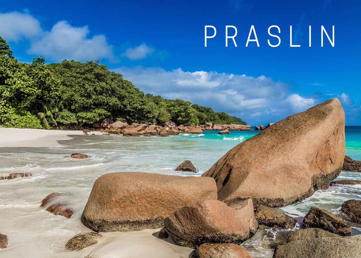 'Praslin Island Seychelles' Poster by Nils | Displate