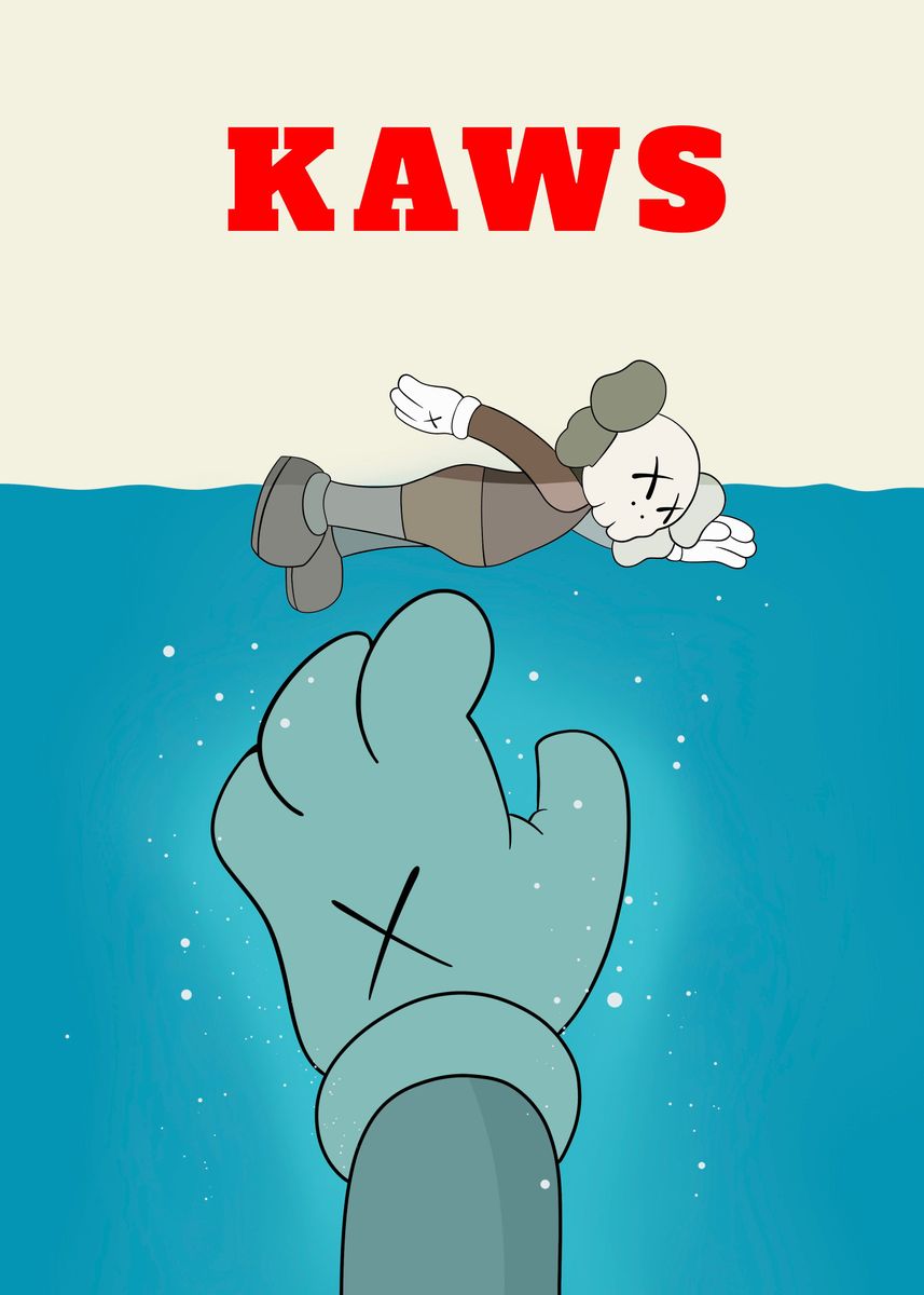 'Kws swim' Poster, picture, metal print, paint by Biopic Studio | Displate