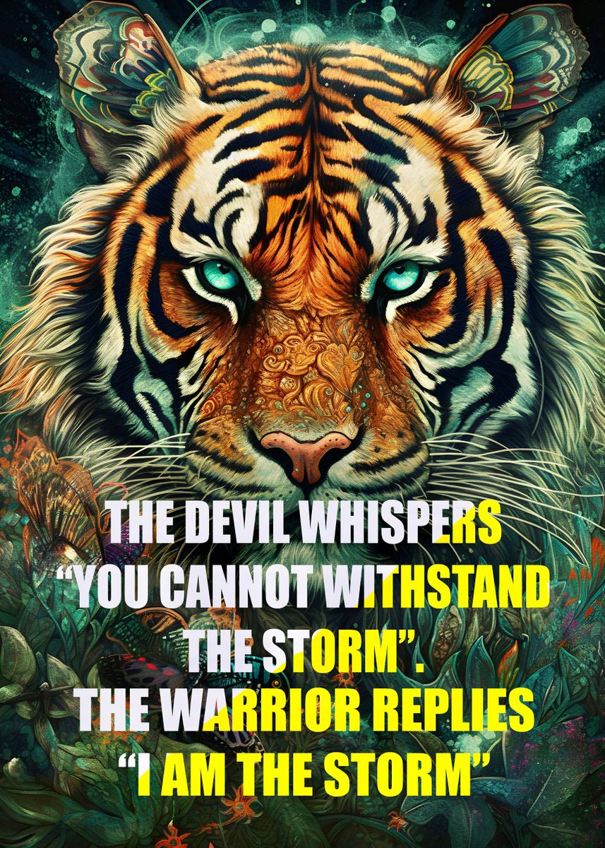 'Quotes The devil whisper' Poster, picture, metal print, paint by Elz ...