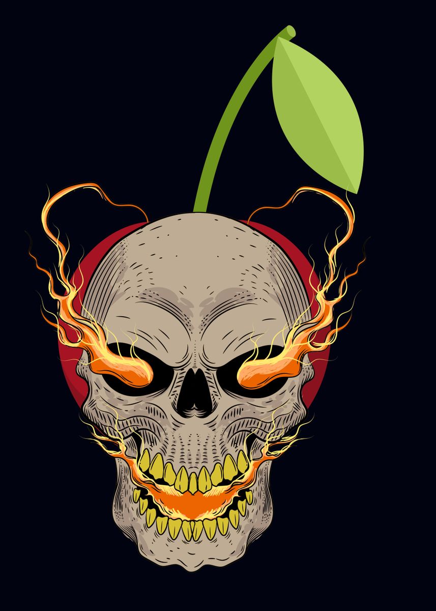 'Cherry Death 05' Poster, picture, metal print, paint by Trisya Art ...