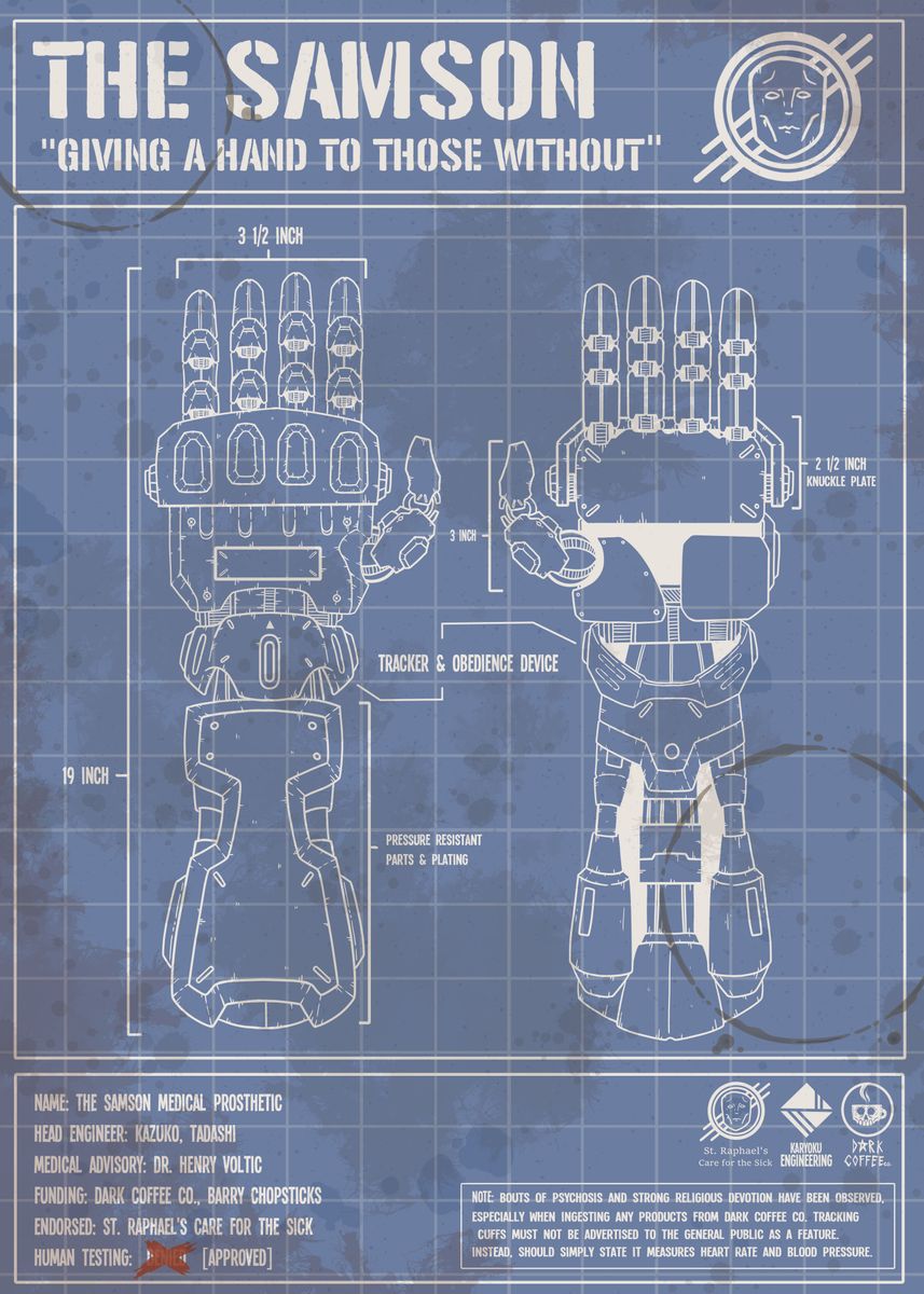 'The Samson' Poster by Restuario | Displate