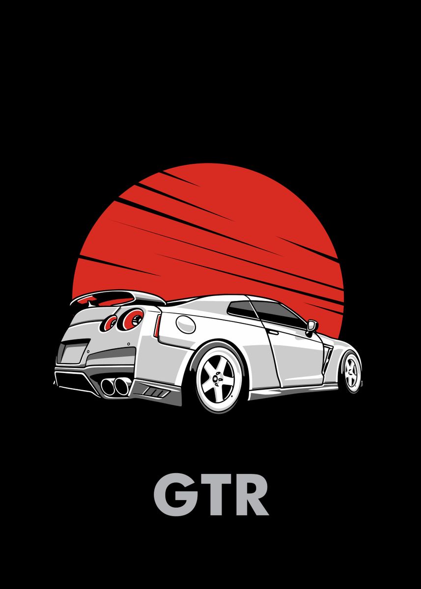 'GTR' Poster, picture, metal print, paint by Poster Collections | Displate