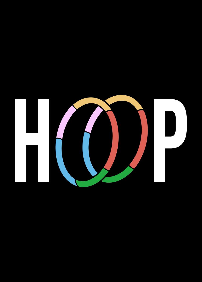 'Hula Hoop' Poster, picture, metal print, paint by FunnyGifts | Displate