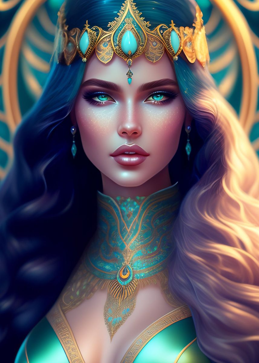 'Pretty Queen Close Up' Poster by Natasya Arkadina | Displate