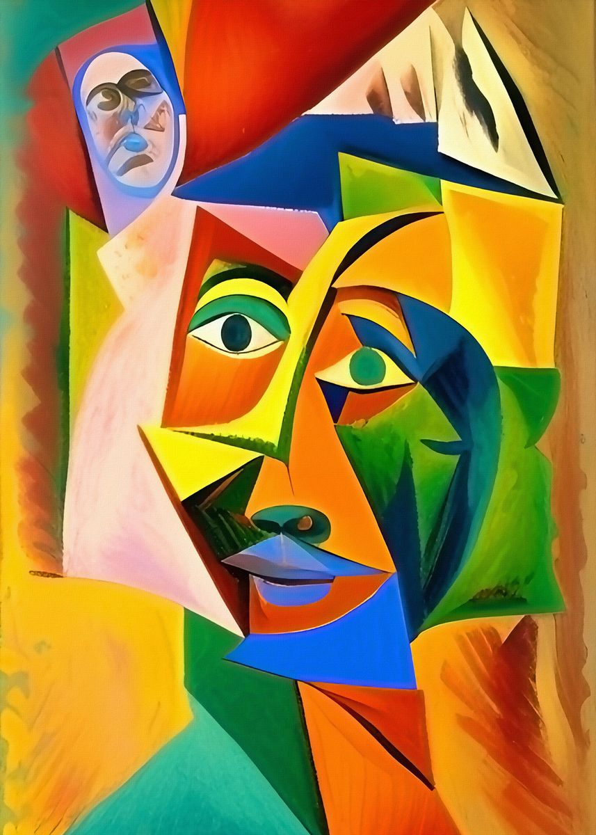 'Abstract style of cubism' Poster, picture, metal print, paint by Bruce ...