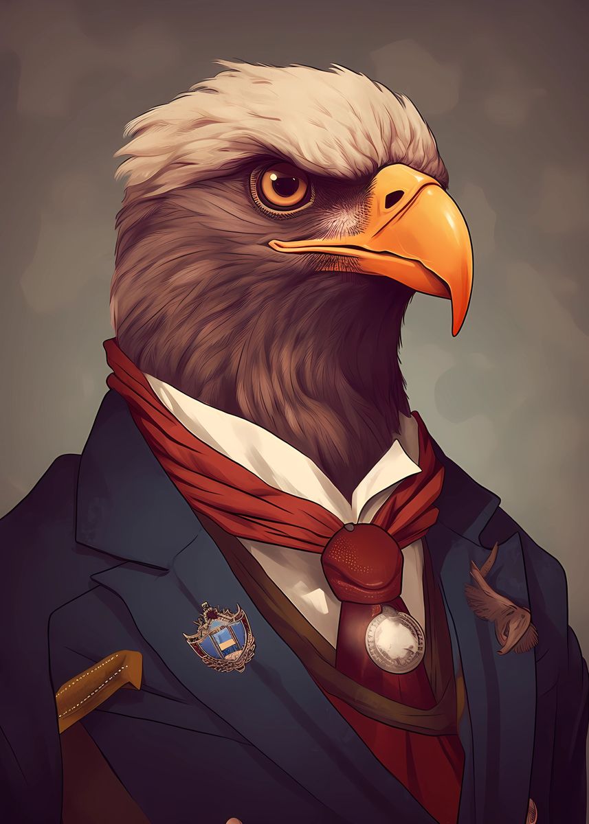 'Eagle Fictitious' Poster, picture, metal print, paint by Gusikowski ...