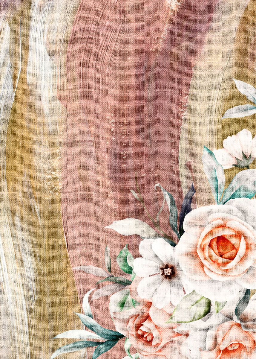 'Abstract Painting Pastel 1' Poster by ABDESSAMAD ACHKANOU | Displate