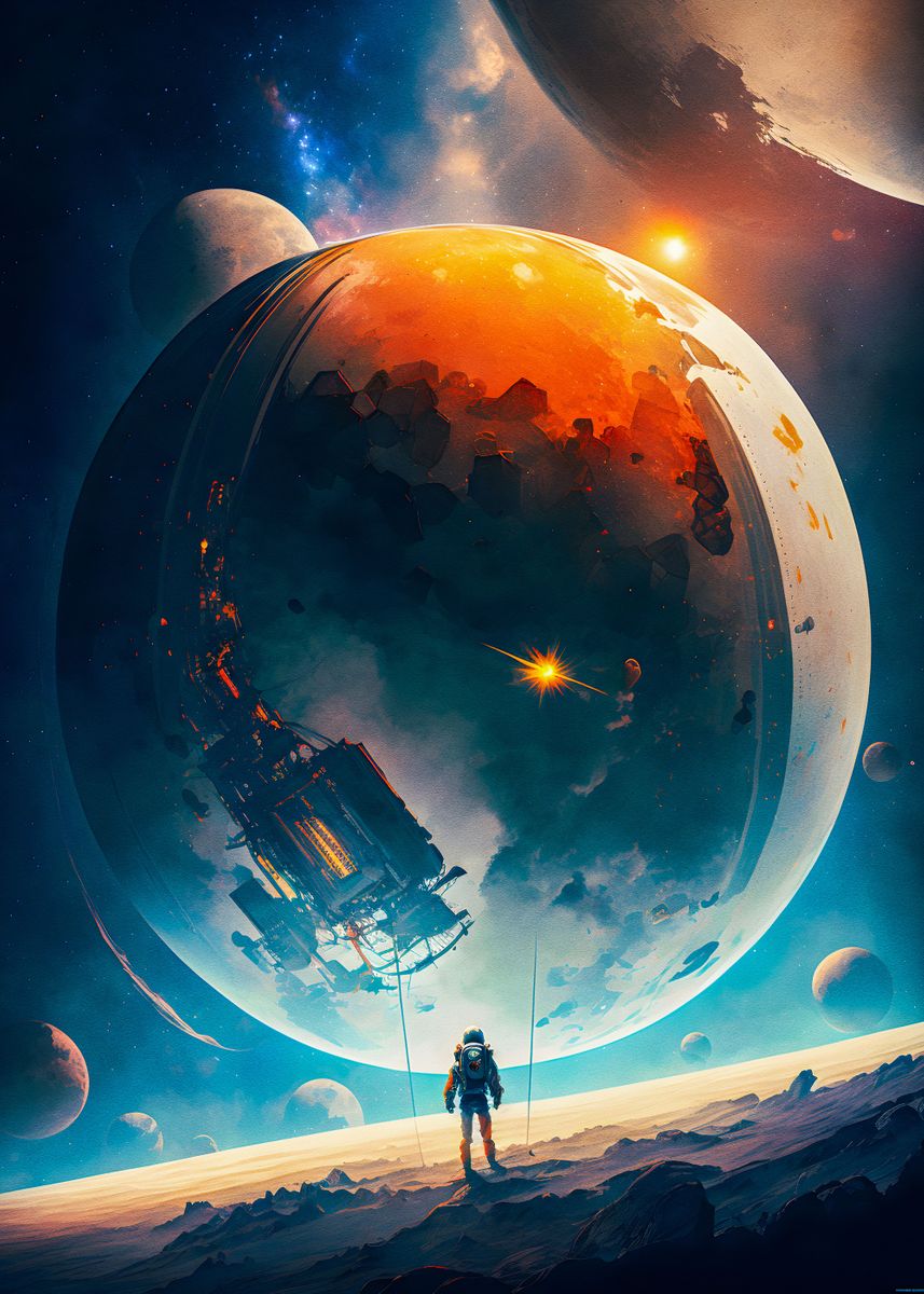 'Amazing Planets' Poster by Horace Laura | Displate