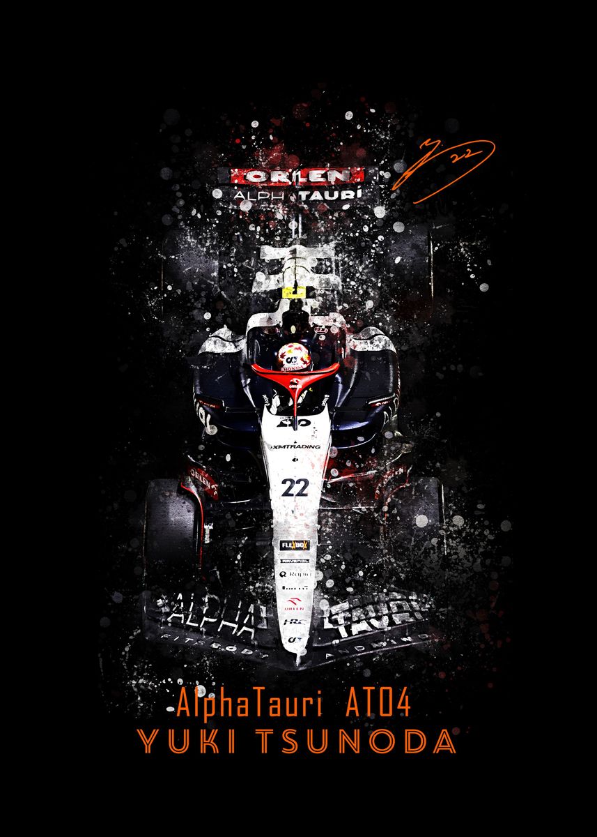 'Yuki Tsunoda' Poster by Tom Hiddleston | Displate