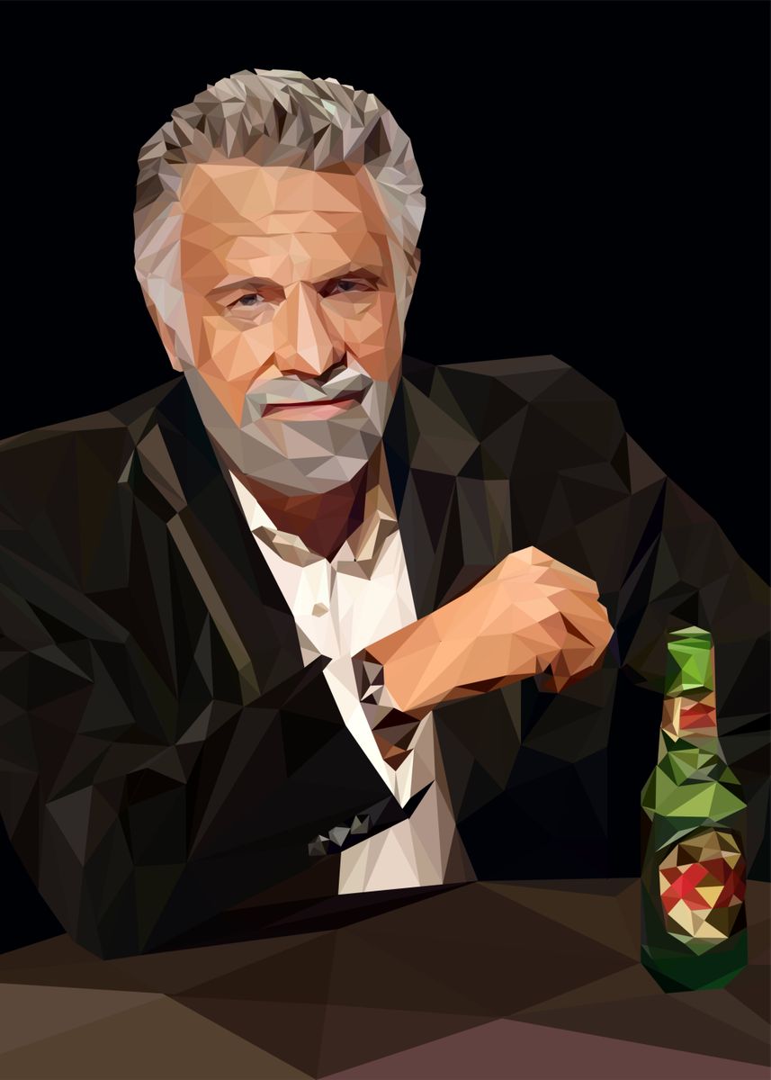 'most interesting man meme' Poster, picture, metal print, paint by ...
