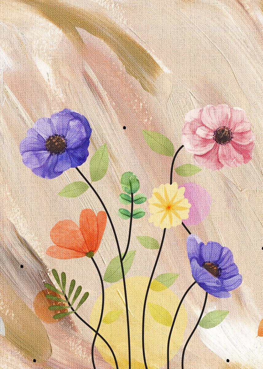 'Abstract Painting Pastel 6' Poster by ABDESSAMAD ACHKANOU | Displate