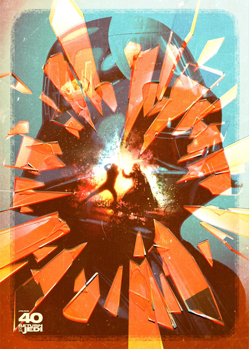 'The Duel' Poster, picture, metal print, paint by Star Wars | Displate